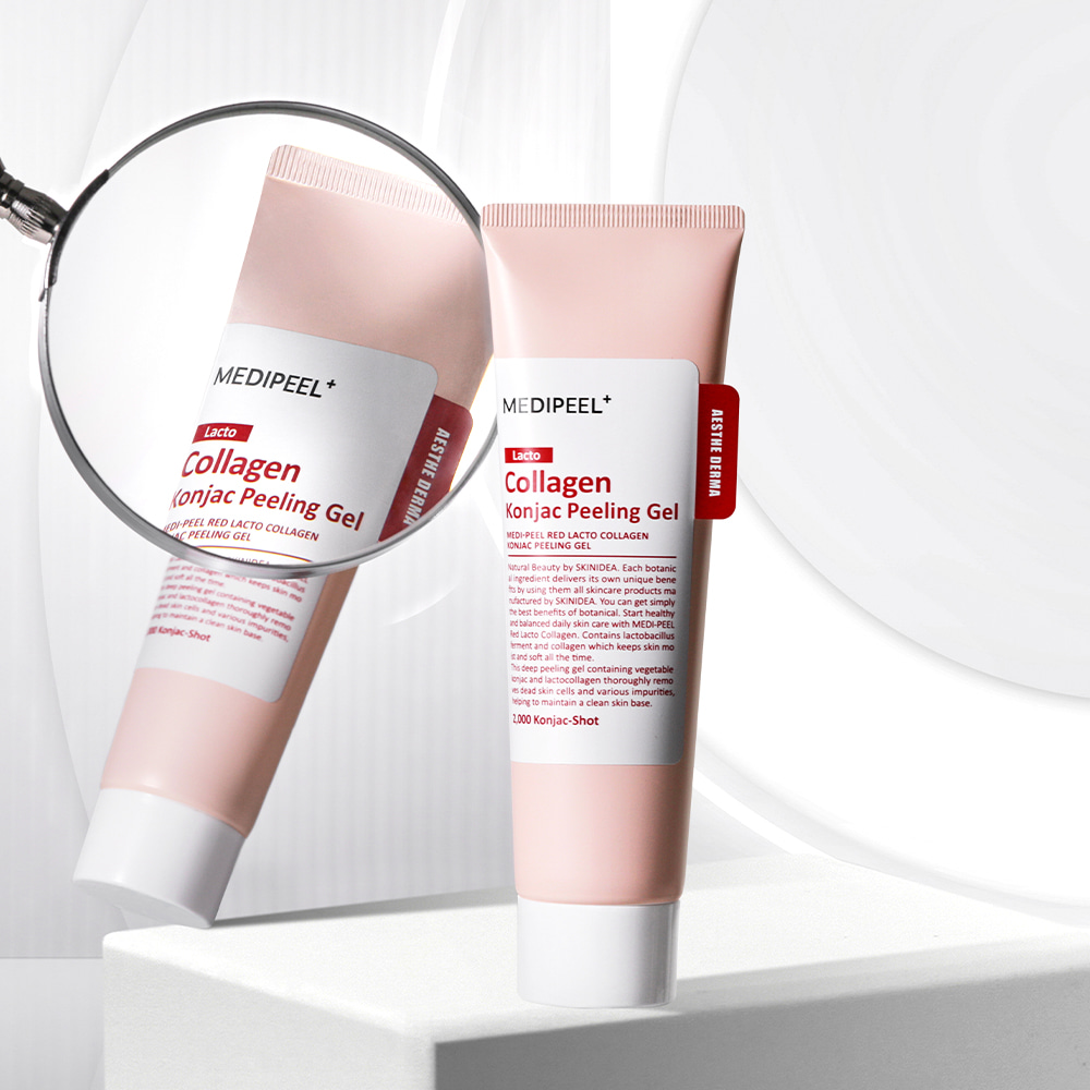 MEDIPEEL Red Lacto Collagen Konjac Peeling Gel: Пілінг для обличчя