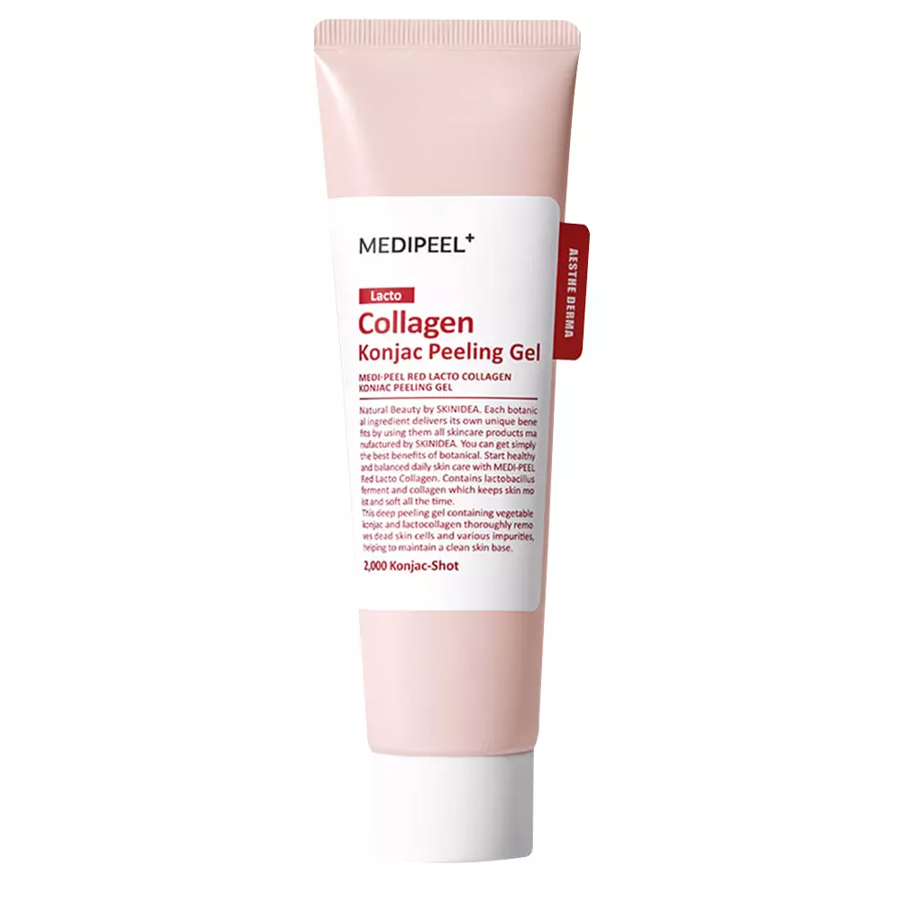 MEDIPEEL Red Lacto Collagen Konjac Peeling Gel: Пілінг для обличчя