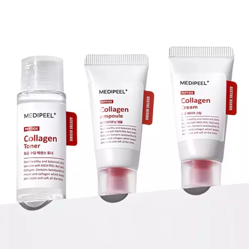 Набор пробников с лакто коллагеном MEDIPEEL Red Lacto Collagen Skin ...