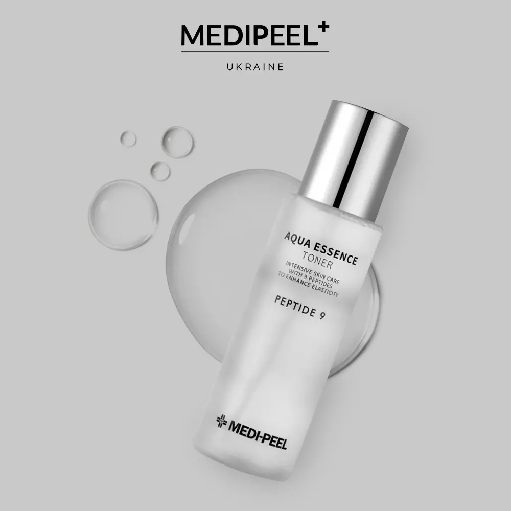 MEDIPEEL Peptide 9 Aqua Essence Toner - 250 мл | Зволожуючий тонік ...