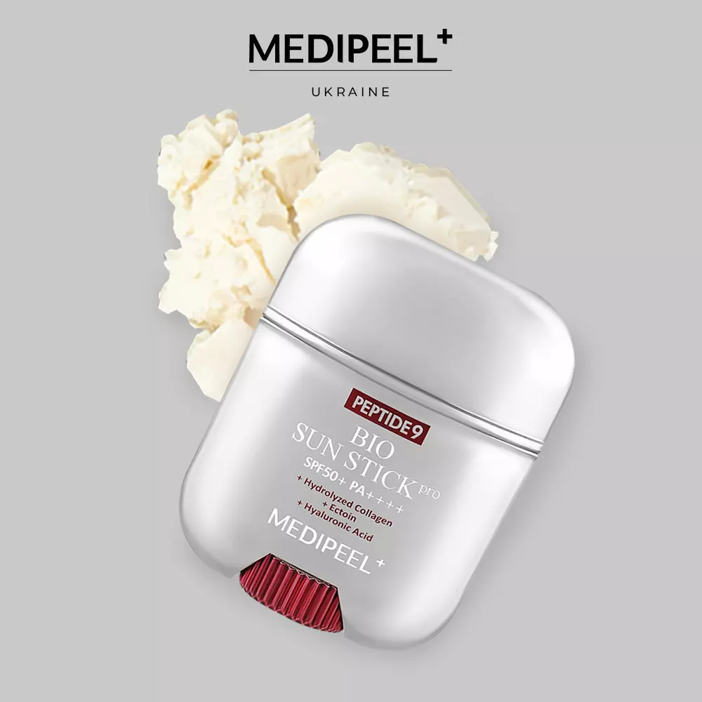 MEDIPEEL Peptide 9 Bio Sun Stick Pro SPF50+ PA++++: антивіковий захист від сонця
