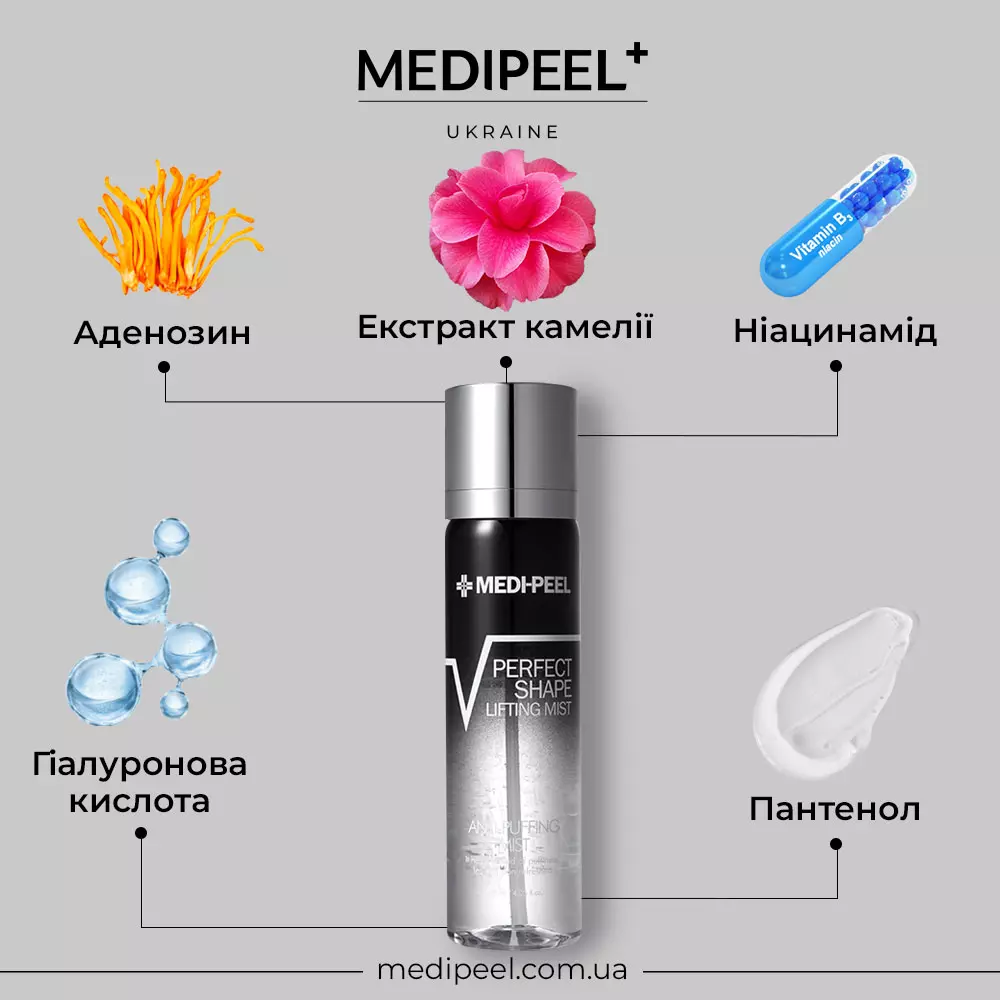 Легкий увлажняющий мист MEDIPEEL V Perfect Shape Lifting Mist